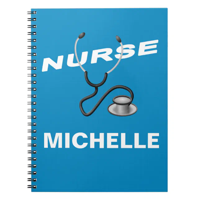 Custom Nurse Name Notebook | Zazzle