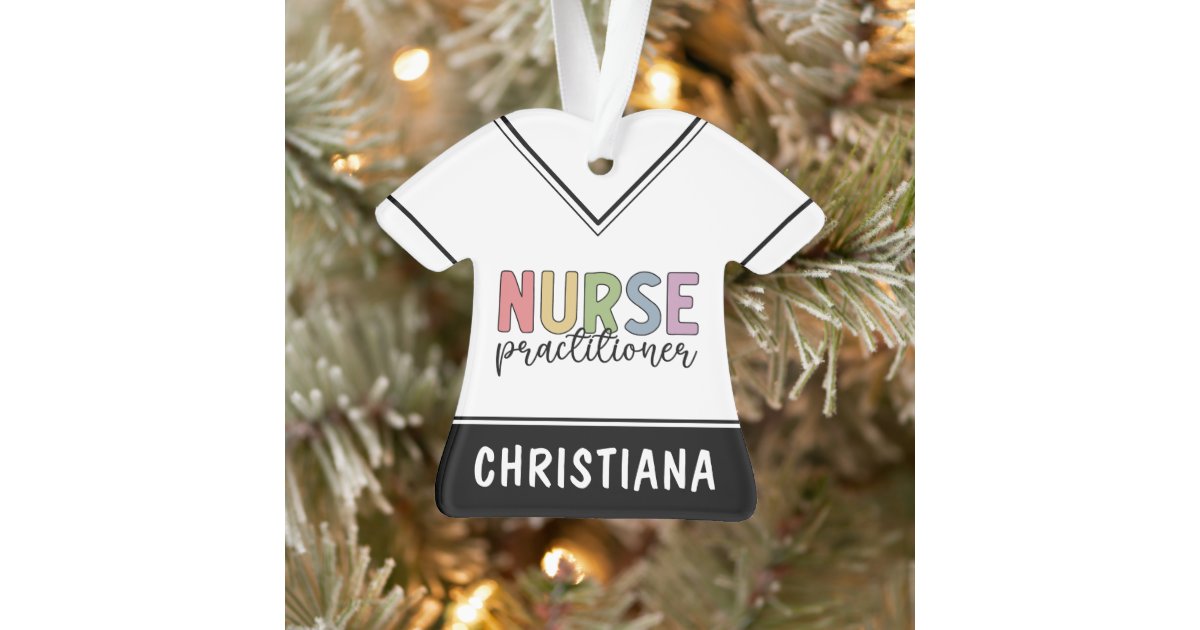 Custom Nurse Practitioner NP Nurse Graduation Ornament | Zazzle