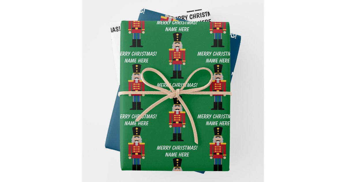 Custom Nutcracker Christmas wrapping paper sheets | Zazzle