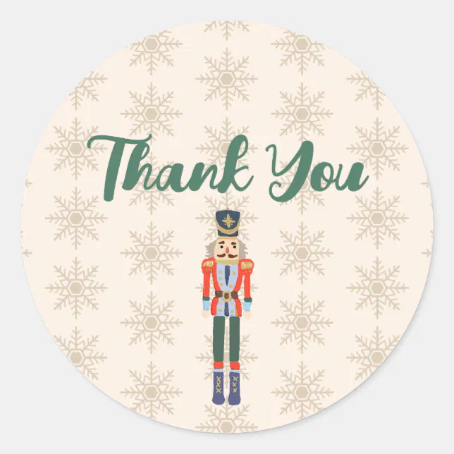 Custom Nutcracker Name Illustration Classic Round Sticker | Zazzle