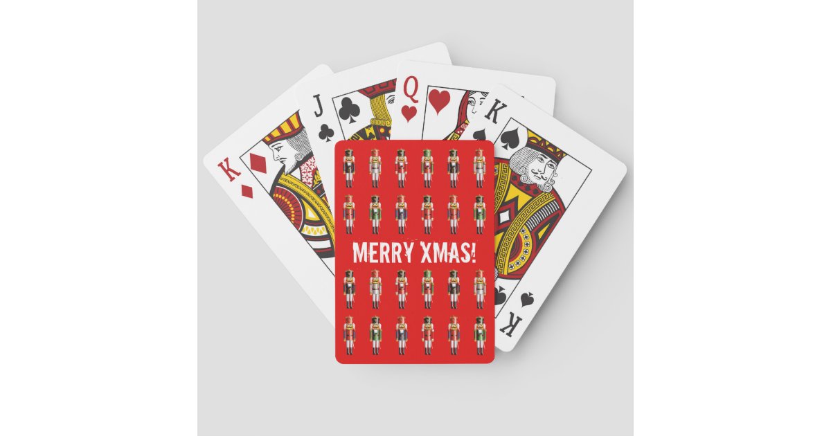 Custom Nutty Nutcrackers Poker Cards | Zazzle