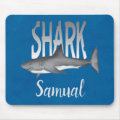 Custom Ocean Shark Personalized Mouse Pad | Zazzle