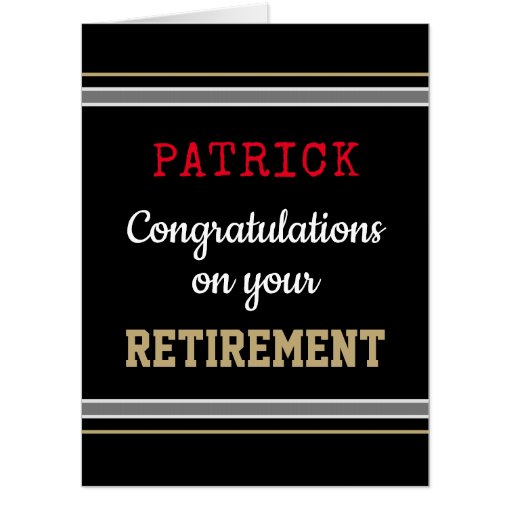 Custom Office Congrats! Huge retirement card | Zazzle