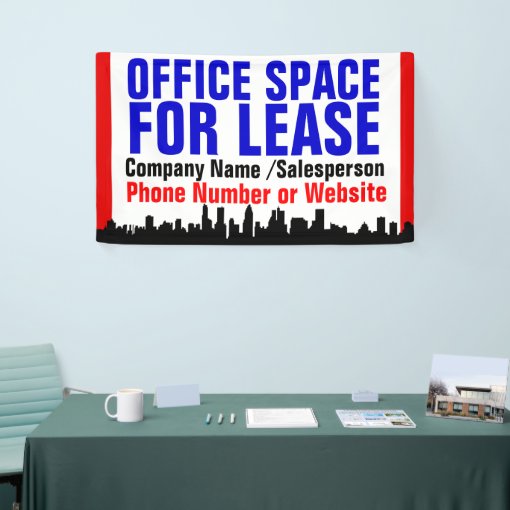 Custom Office Space For Lease Sign | Zazzle
