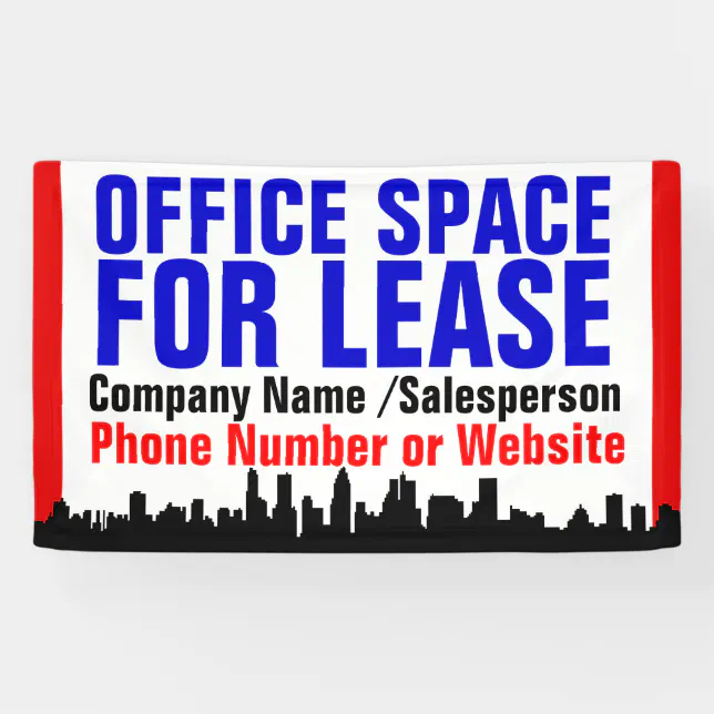 Custom Office Space For Lease Sign | Zazzle