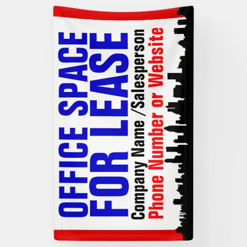 Custom Office Space For Lease Sign | Zazzle