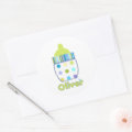 Custom Oliver Baby Bottle Classic Round Sticker | Zazzle