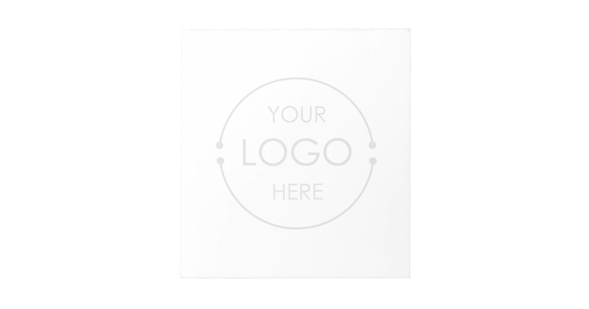 Custom Opaque Business Logo Company Branding Notepad | Zazzle