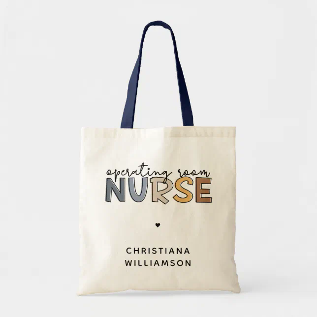 Custom Operating Room Nurse OR Nurse Appreciation Tote Bag | Zazzle