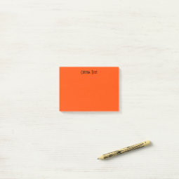 Custom Orange Post-it Notes | Zazzle