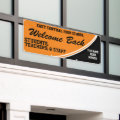 Custom Orange Welcome Back to School Banner | Zazzle