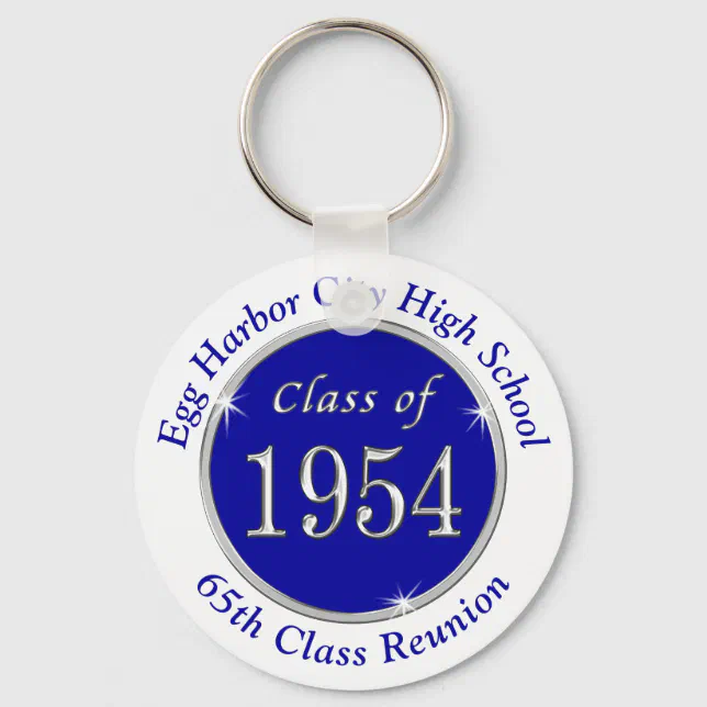 Custom Order Class of 1954 Class Reunion Gifts Keychain | Zazzle