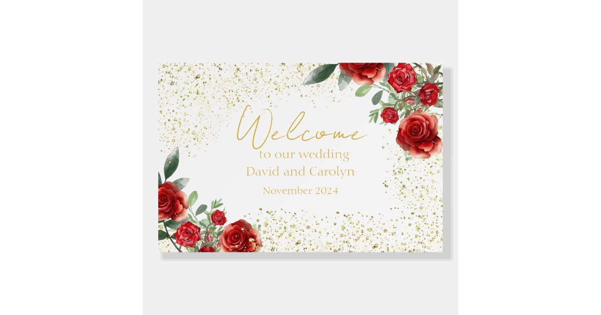 Custom Order Welcome to Our Wedding Sign | Zazzle