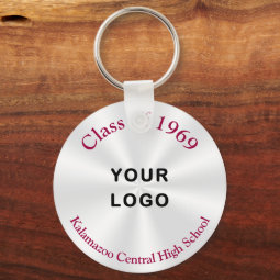 Custom Ordered Logo Class Reunion Keychain | Zazzle