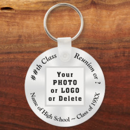 Custom Ordered Logo Class Reunion Keychain | Zazzle