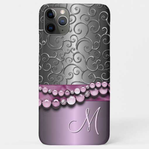 Custom Ornate Antique Faux Silver Swirls Pattern Case-Mate iPhone Case ...