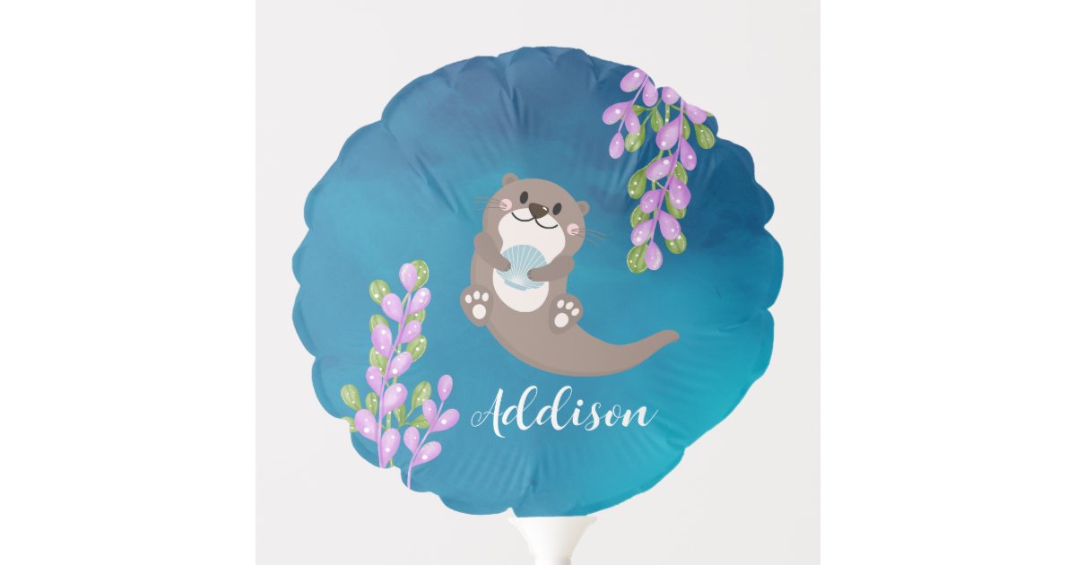 Custom Otter Balloon | Zazzle