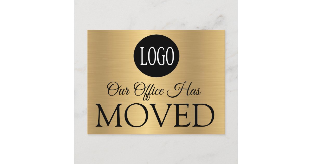 Custom Our Office Has Moved Moving Postcard | Zazzle