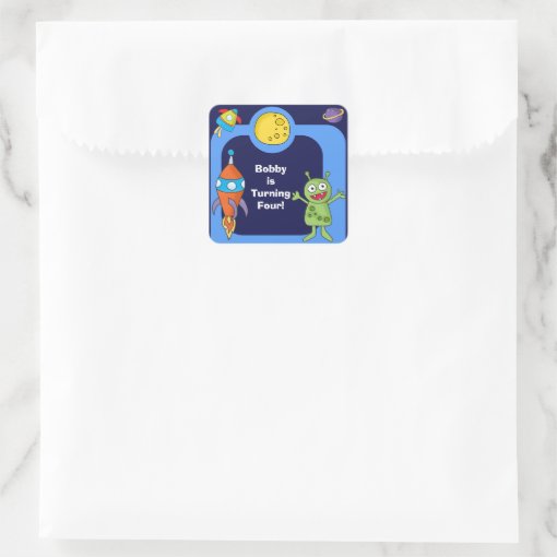 Custom Outer Space Stickers | Zazzle