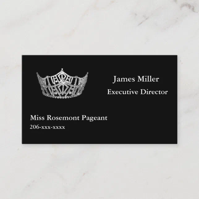 Custom Pageant Business Card Template | Zazzle