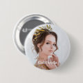 Custom Pageant Button Pin | Zazzle