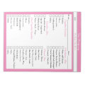 Custom Pageant Packing Checklist for Pageants Notepad | Zazzle