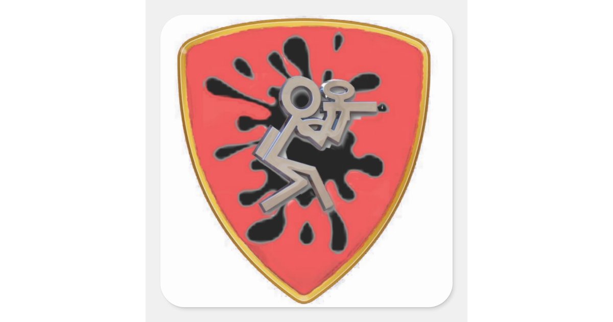 Custom Paintball Sticker | Zazzle