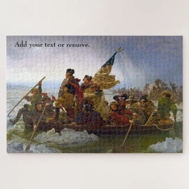 Custom painting "Washington Crossing the Delaware" Jigsaw Puzzle | Zazzle
