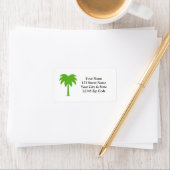 Custom palm tree address labels | Zazzle