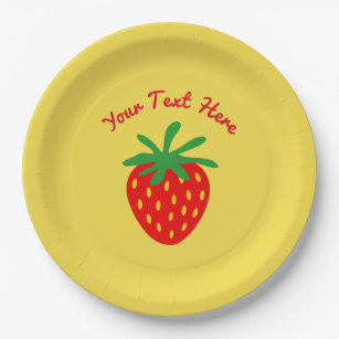 Strawberry Plates | Zazzle