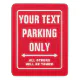 Custom Parking Only Sign for business shop | Zazzle