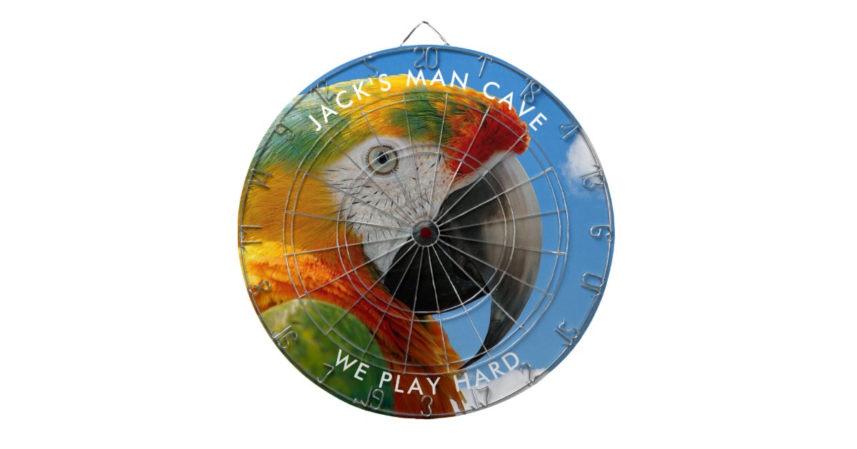 Custom Parrot Photo Dart Board | Zazzle