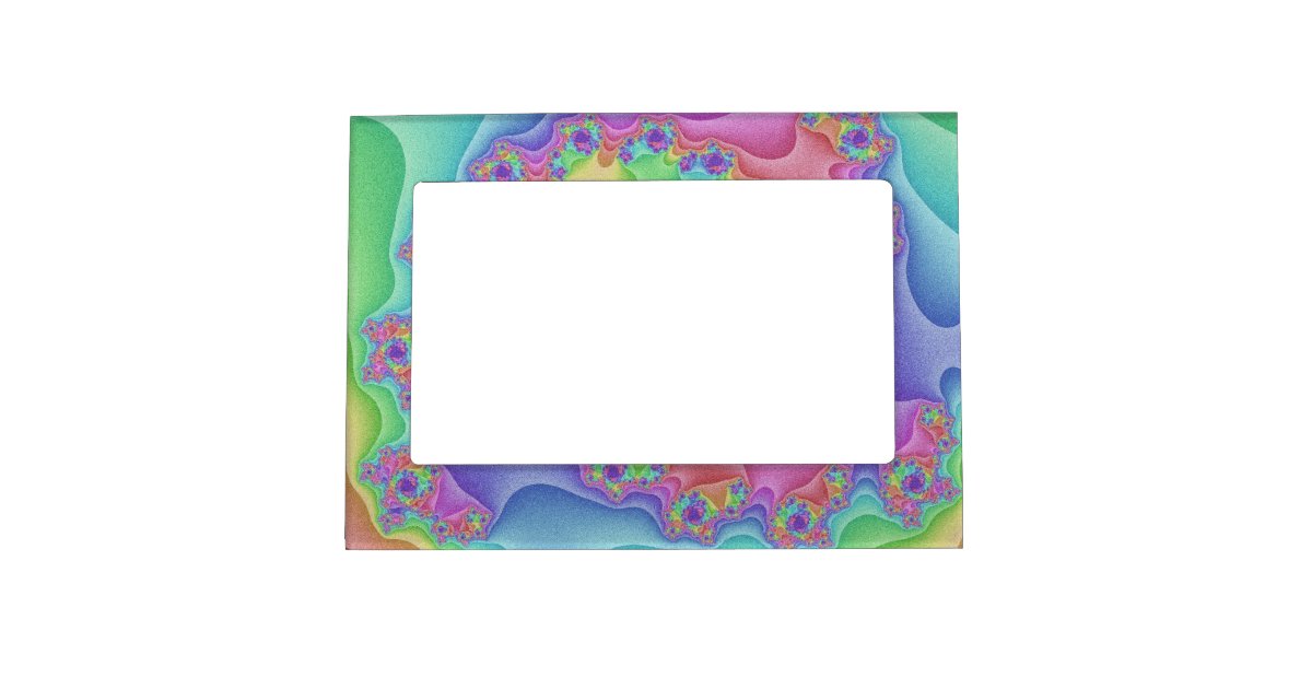 Custom Pastel Rainbow Spiral Picture Frame | Zazzle