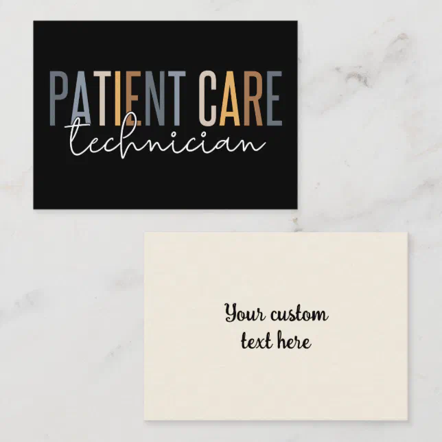 Custom Patient Care Technician PCT Appreciation Note Card | Zazzle
