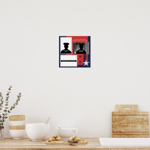Custom Patriotic Photo Collage Display Poster | Zazzle