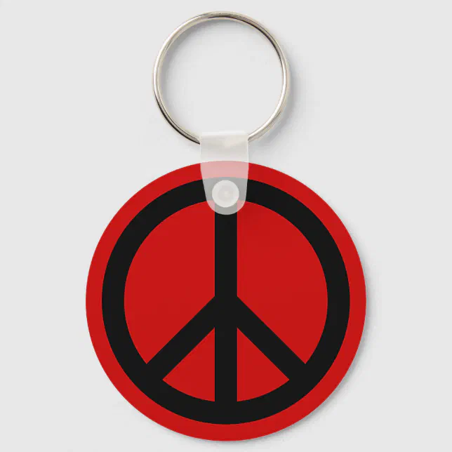 Custom Peace Sign Key Chain | Zazzle