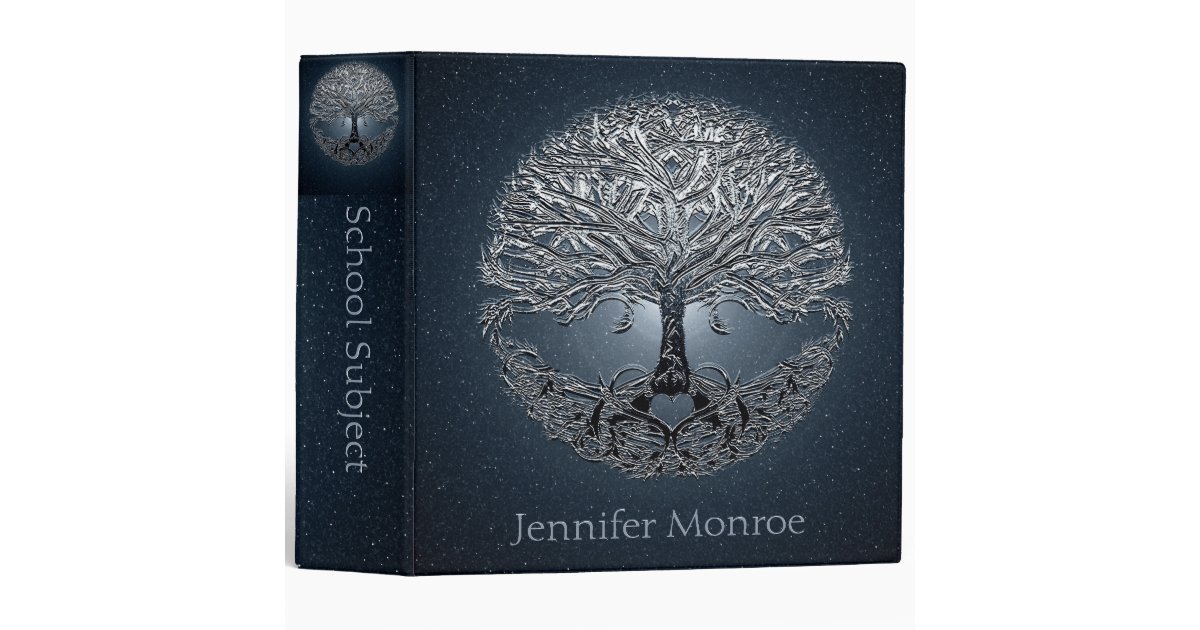 Custom Peaceful Night Binder | Zazzle