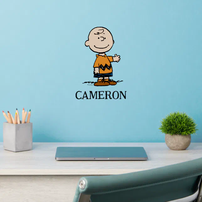 Custom Peanuts | Charlie Brown Wall Decal | Zazzle