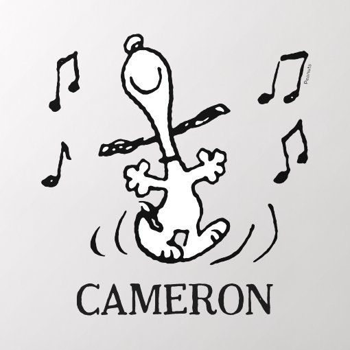 Custom Peanuts | Snoopy Dancing Wall Decal | Zazzle