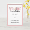 Custom Pediatric Nurse PEDS Nurse Pediatrics Nurse Card | Zazzle