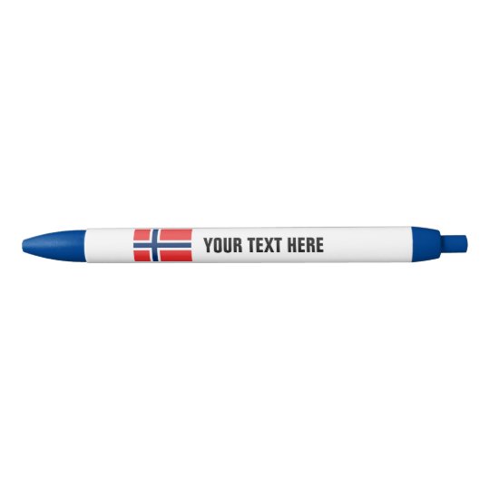 Custom pens with Norwegian flag of Norway | Zazzle.com