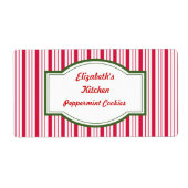 Custom Peppermint Labels | Zazzle