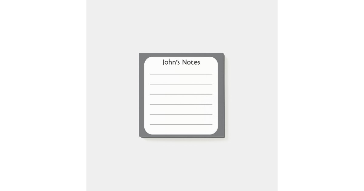 Custom Personal Post-it Notes | Zazzle