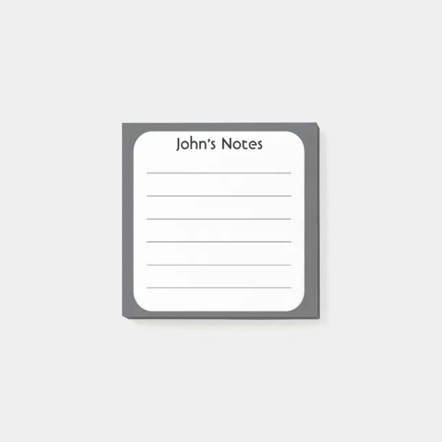 Custom Personal Post-it Notes | Zazzle