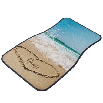Custom Personalised Name Beach Themed Car Mats | Zazzle
