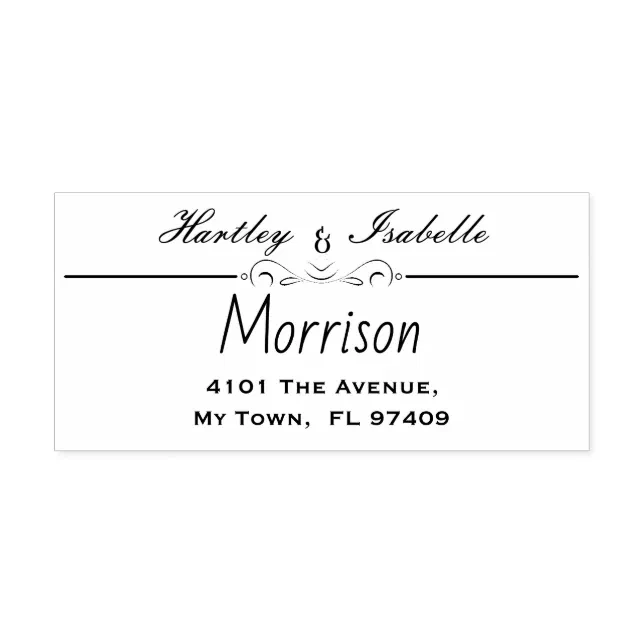Custom Personalised Return Address Self-inking Stamp | Zazzle