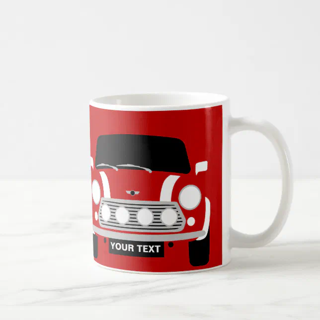 CUSTOM PERSONALIZE CLASSIC MINI CAR COFFEE MUG | Zazzle