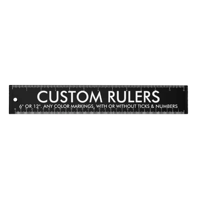Custom Personalized 12" Acrylic Ruler Blank | Zazzle