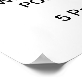 Custom Personalized 14"x22" Archival Paper Poster | Zazzle