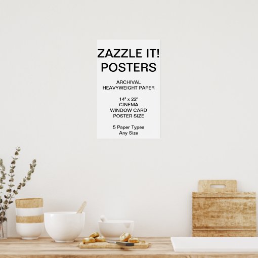 Custom Personalized 14"x22" Archival Paper Poster | Zazzle